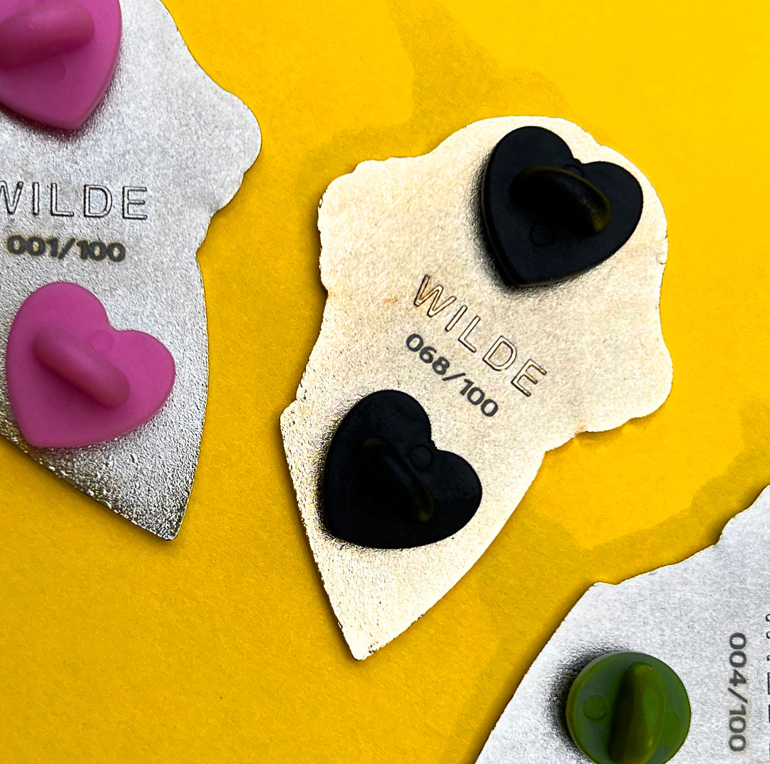 Oscar Wilde Enamel Pin | Animal Rummy